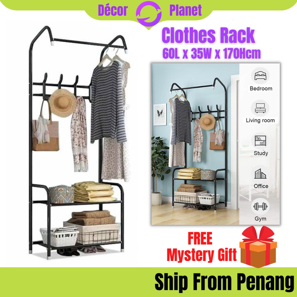 Clothes Rack Rak Baju Besi Sangkut Baju Tempat Gantung Beg Sangkut ...