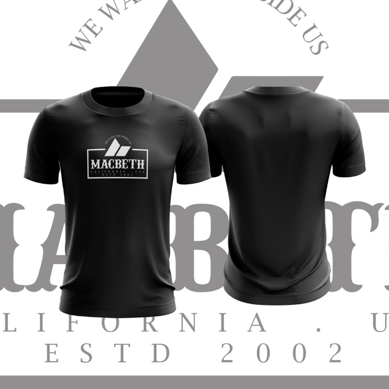 Style Macbeth Men’s Clothing Tshirt Cotton 100% Baju Macbeth | Shopee ...
