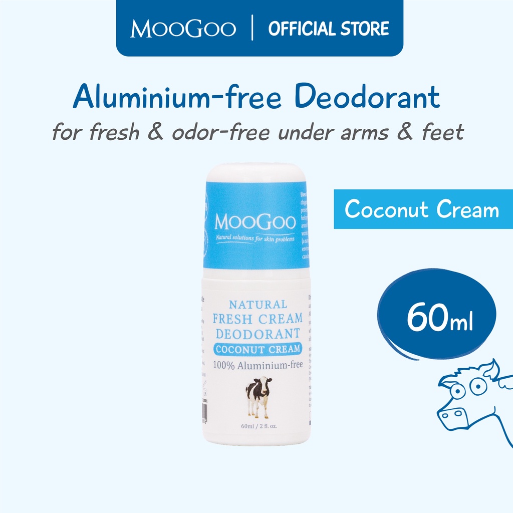 MooGoo Fresh Cream Deodorant - Coconut Cream (60ml) | Shopee Malaysia