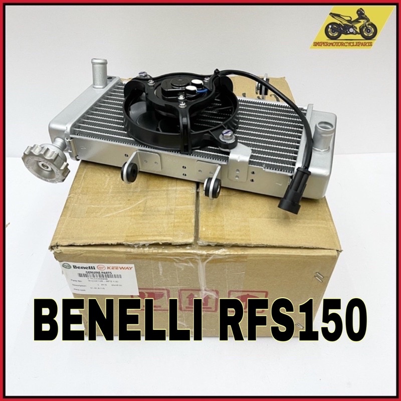 [100% ORI] BENELLI RFS150 RADIATOR WITH FAN ASSY RFS 150 TANGKI COOLANT ...