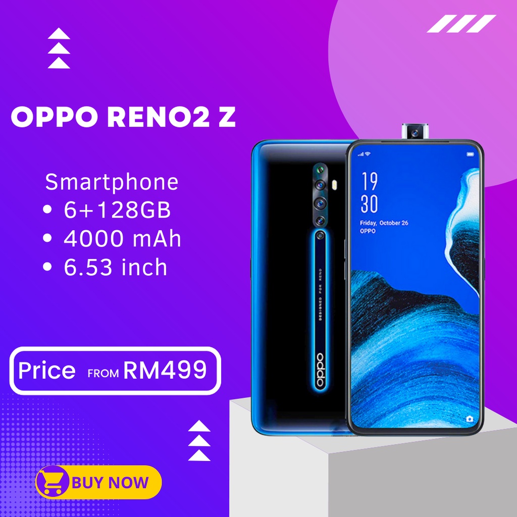 Reno 2Z 8GB+256GB / 8+128GB (Original second) 1 Year Warranty / Fullset ...