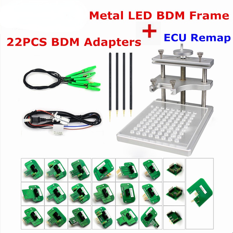 2021 Factory Price LED BDM Frame Stainless steel 2IN1 + BDM Probe 22PCS ...