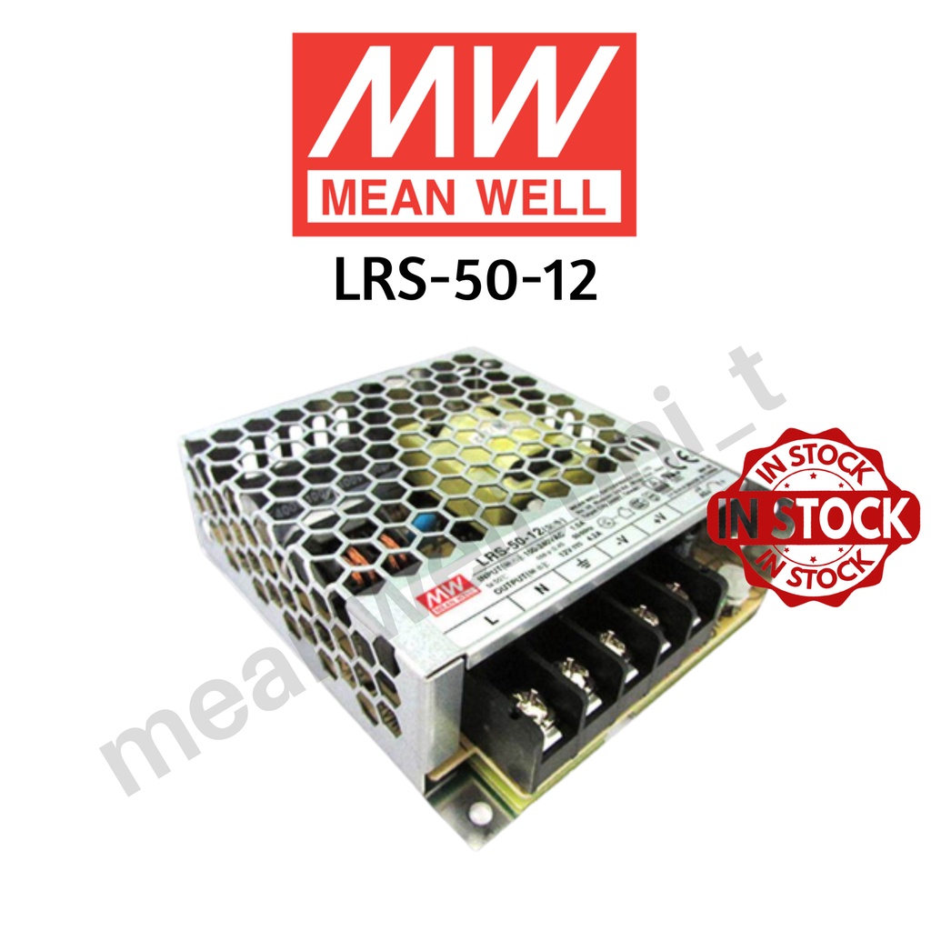 Mean Well LRS-50-12 50W 12V 4.2A MeanWell Power Supply ~ Original 👍1 Year Warranty 👍 Fast ...