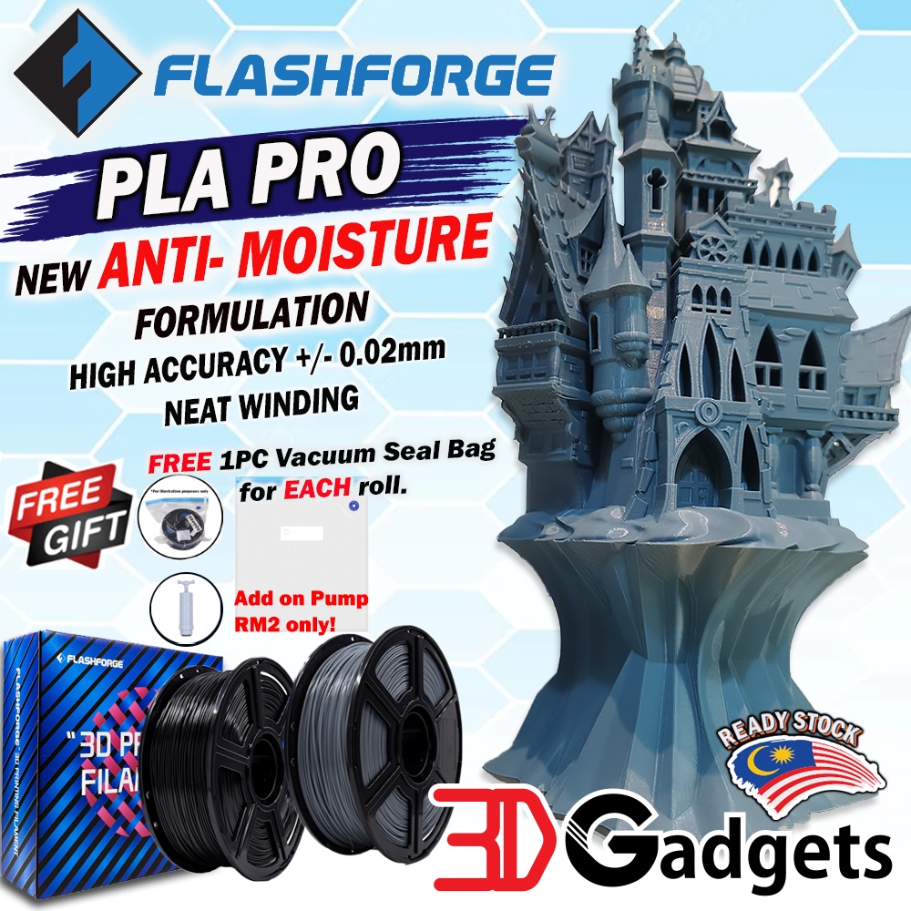 FlashForge PLA PRO PLA+ Filament 1.75mm 1KG for 3D Printer Creality ...