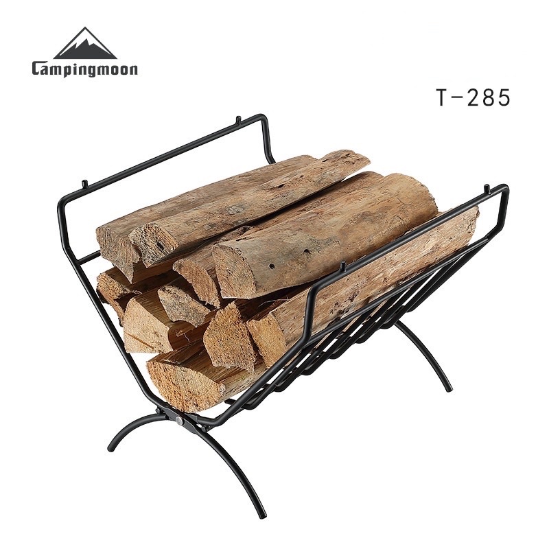 Campingmoon Folding Firewood Rack T-285 Heat-resistant Storage Folding ...