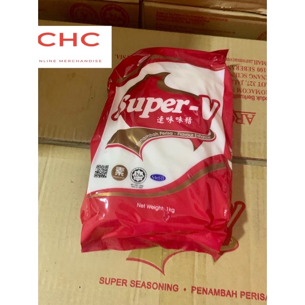 20PACKS X 1 carton SUPER V SEASONING POWDER 1kg /msg / penambah perisa ...