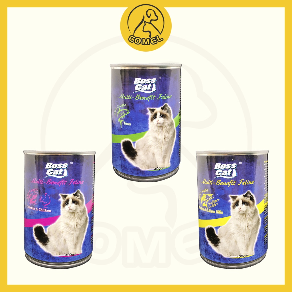 Boss Cat Multi Benefit Feline Cat Wet Food/Cat Canned Food/Makanan ...