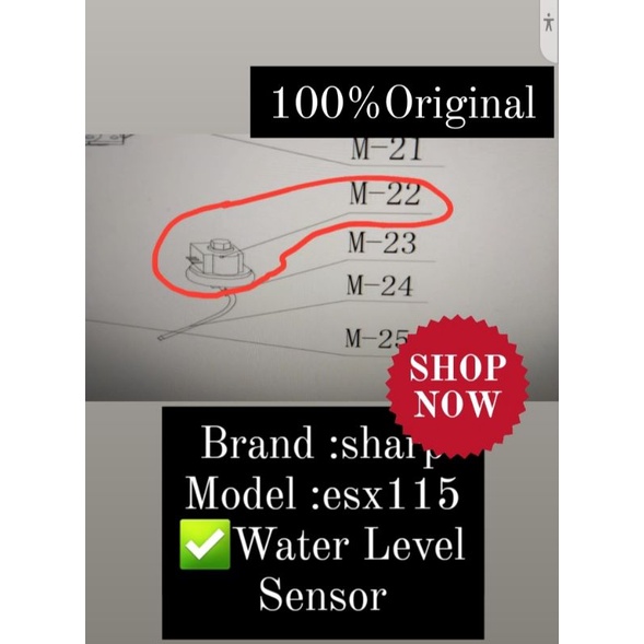 Water Level Sensor Sharp Esx115 | Shopee Malaysia