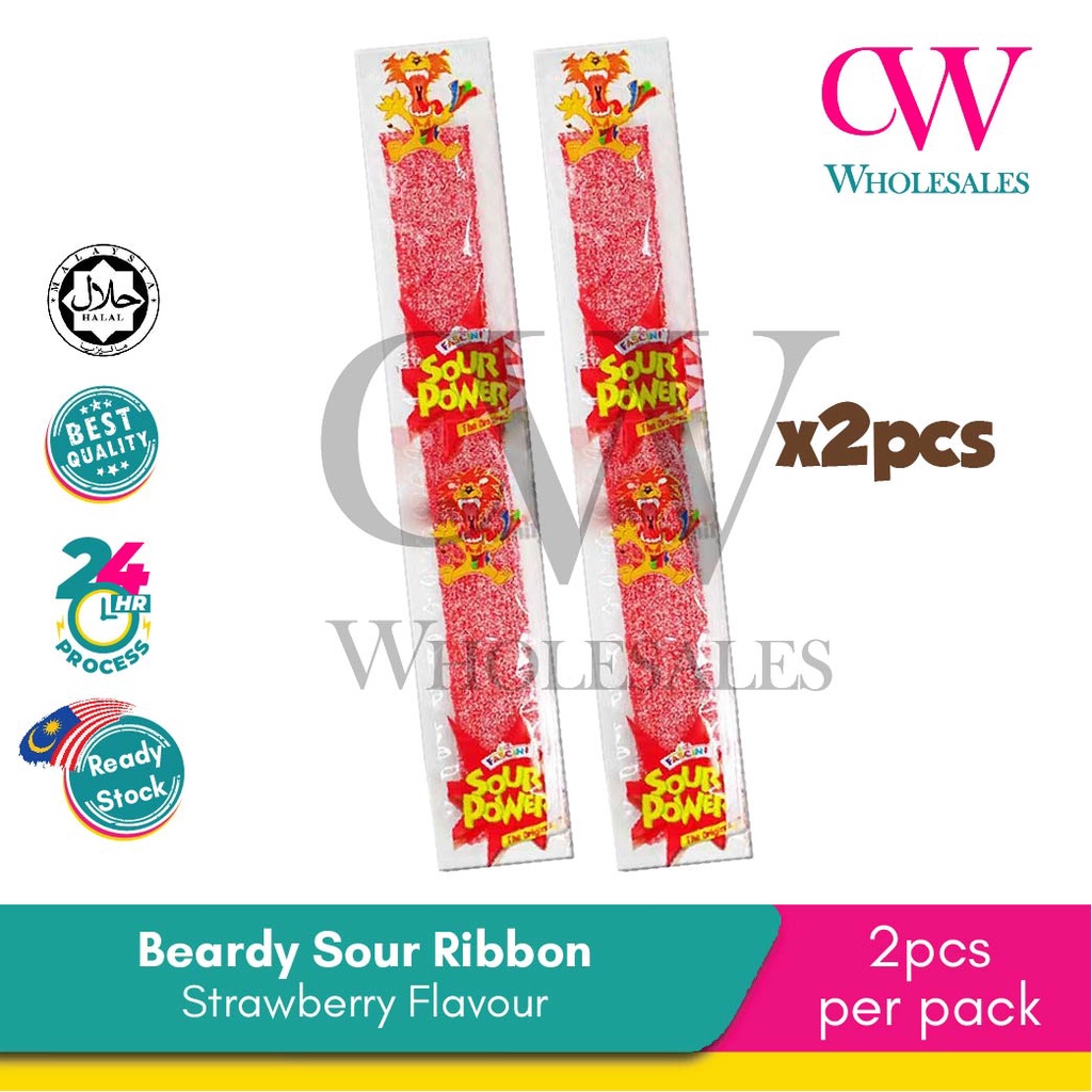Beardy Sour Ribbon Sanwa Rainbow Sour Belt Chupa Chups Sour Belt ...