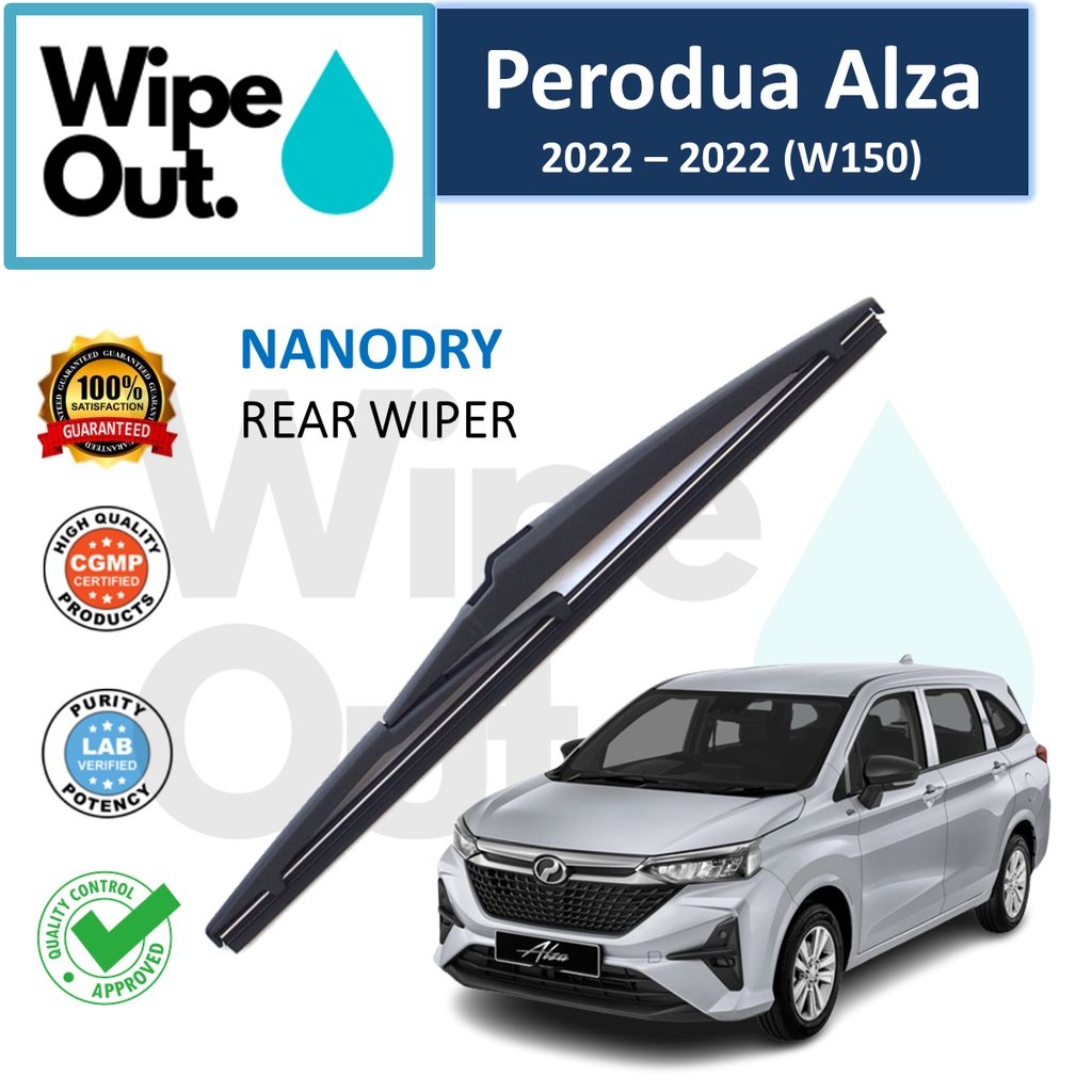 Perodua Alza 2022 - Present WipeOut NANODRY Rear Wiper Blade / Wiper ...