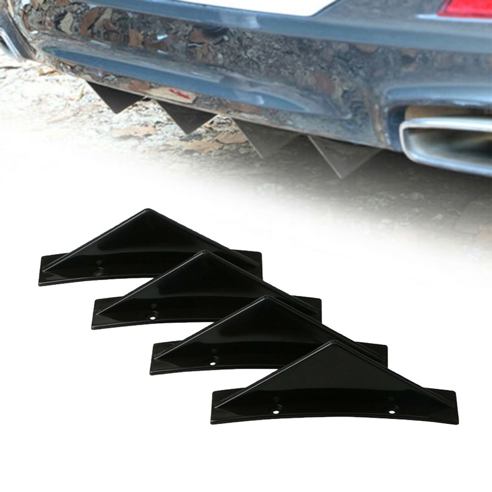 4PCS Car Rear Bumper Diffuser For Mercedes Benz Cla Gla C E Glc Gle Glk ...