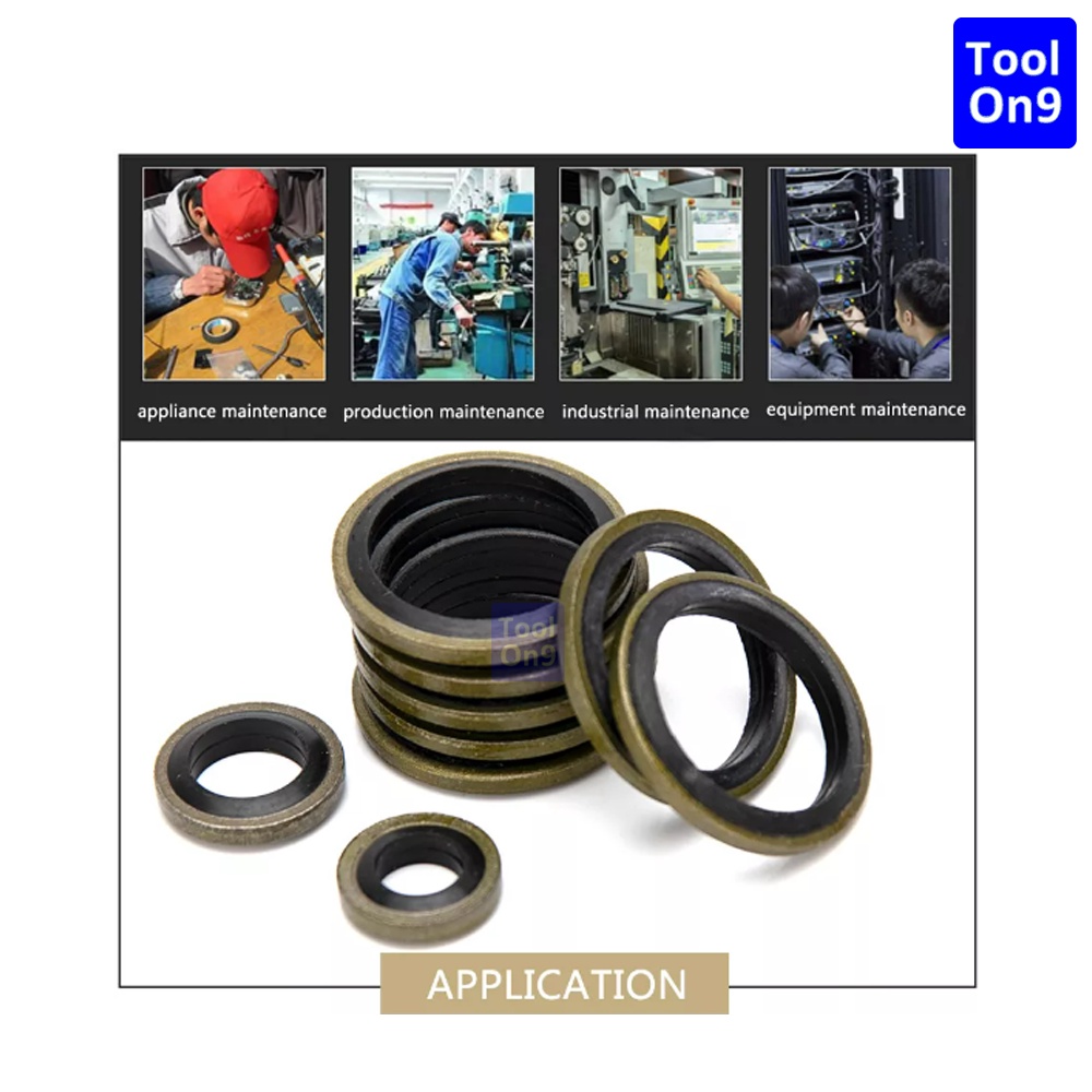 Metal Rubber Bonded Washer O Ring Seal Gasket Metal Drain Plug Gasket ...