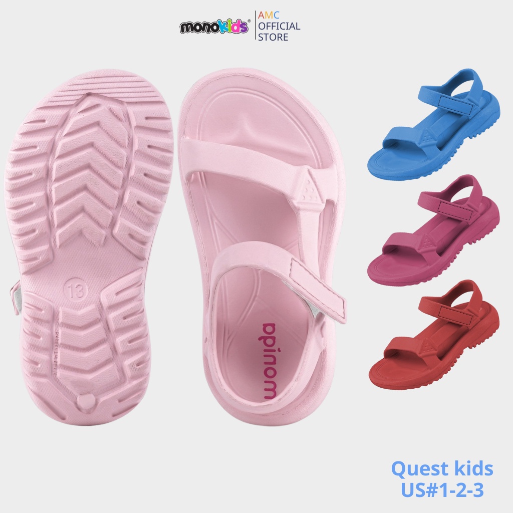 Monobo Ultralight Molded Plastic Girls Sandals - Quest Kids | Shopee ...