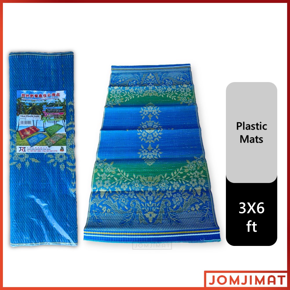 Plastic Mat 3X6ft / Tikar Plastik Lipat Tebal Klasik / Straw Mat ...