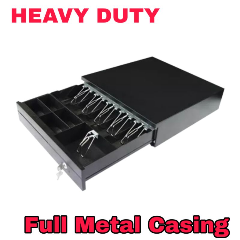 [HEAVY DUTY] Full Metal Case XL Size Cash Drawer, 5 Segments, 12V 24V ...