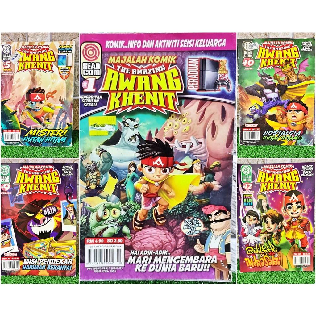 PRELOVED 』Majalah Komik "The Amazing Awang Kenit" (SEAD COM) Bahasa Melayu Comic Manga Magazine ...