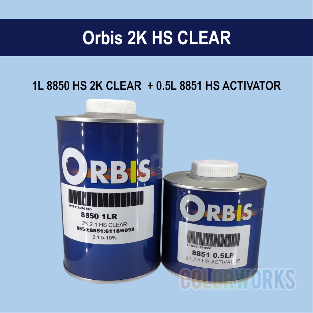 Orbis 2K High Solid HS Clear 8850 with Hardener activator 8851 | Shopee Malaysia