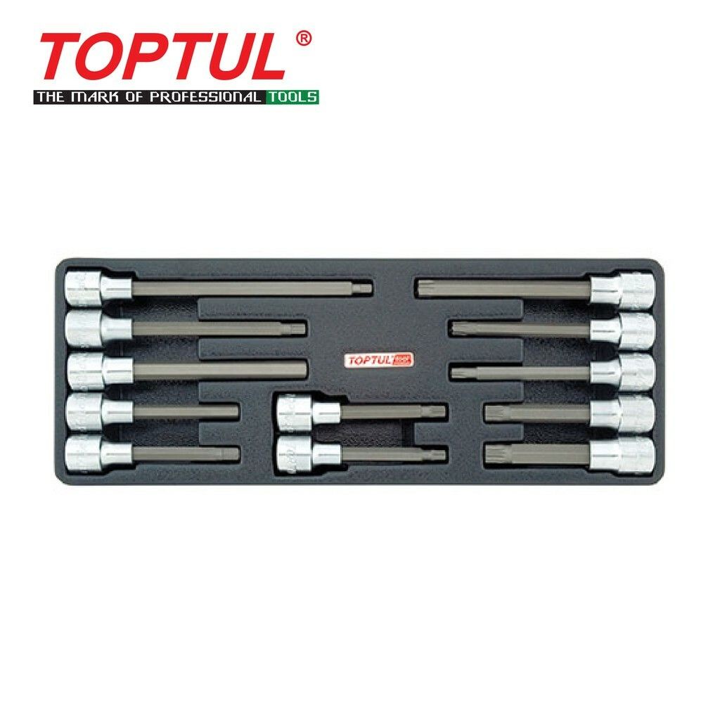 TOPTUL 12pcs 1/2"DR. Bit Socket Set GAAT1202 | Shopee Malaysia