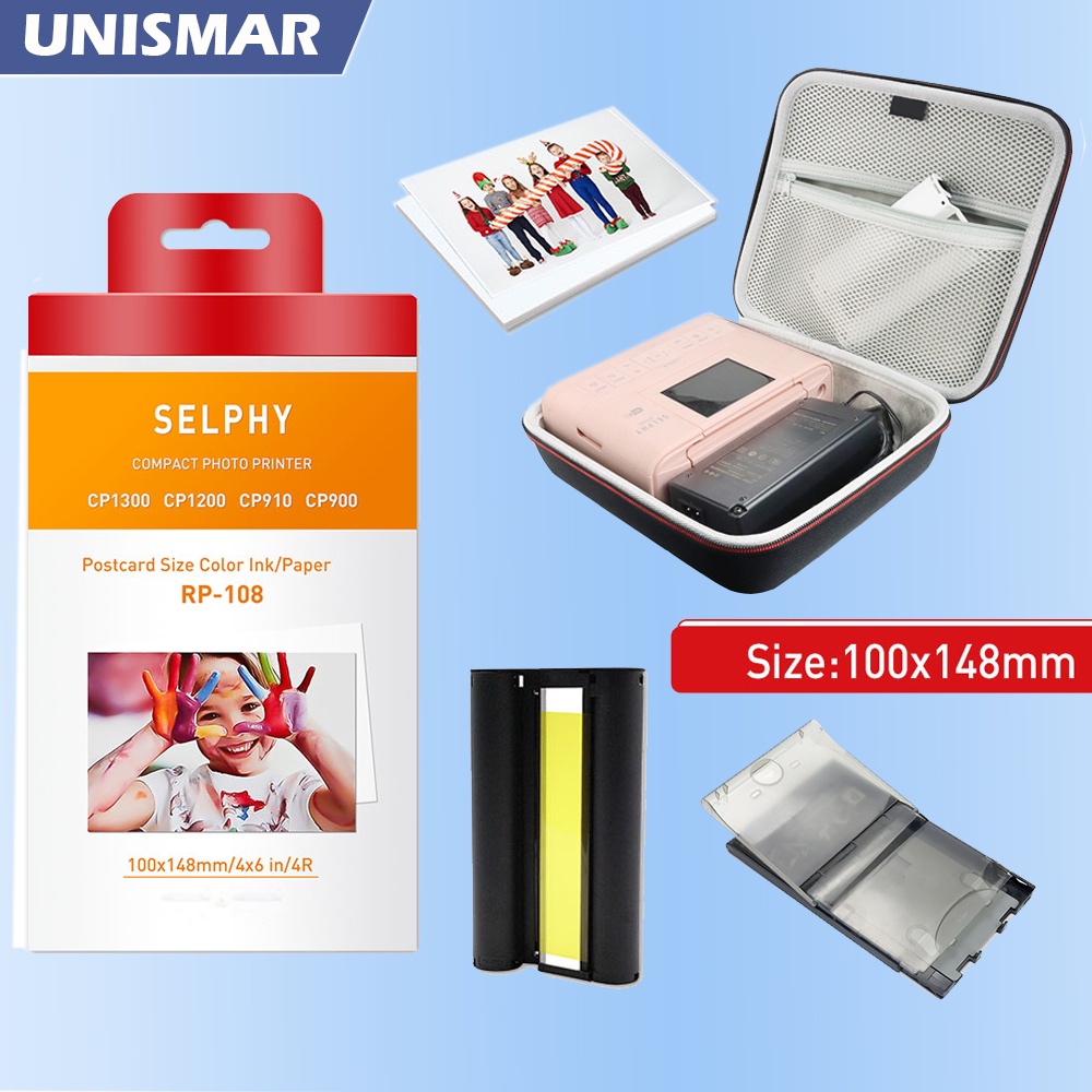 CP1300 Protective Bag | Selphy Photo Paper 4x6'' | Ink Cartridge ...