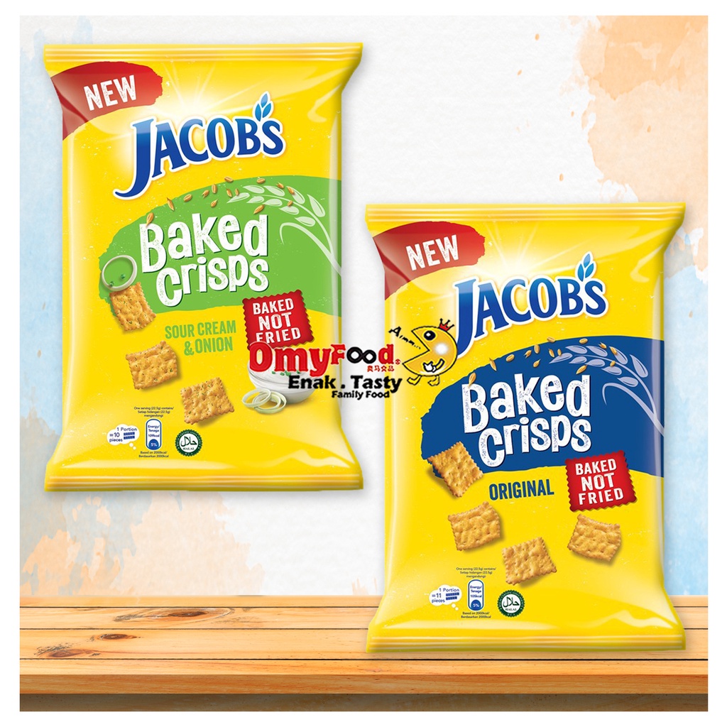 45g Jacob's Baked Crisps [Original/ Sour Cream & Onion][OmyFood ...