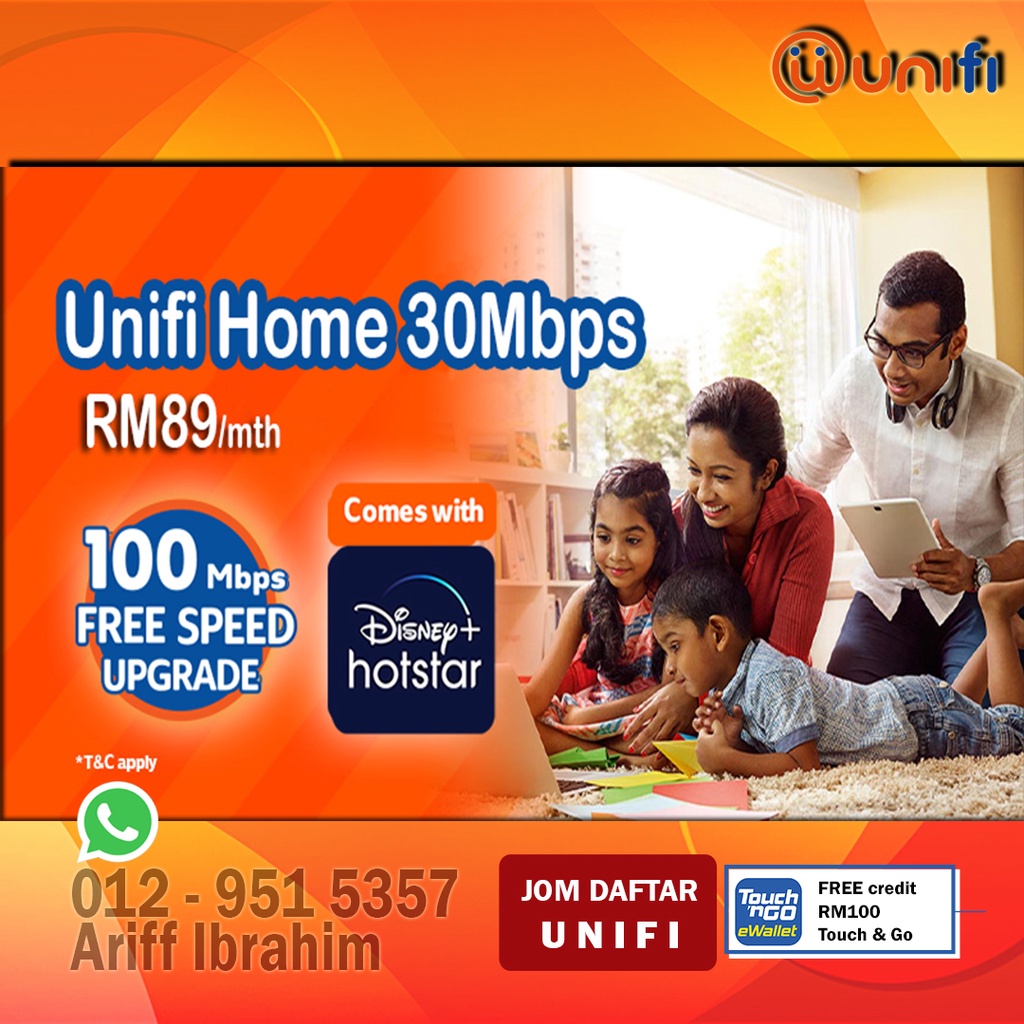 30Mbps - UNIFI Home Fiber Unlimited Data - Free modem & Router (1 Bulan FREE) | Shopee Malaysia