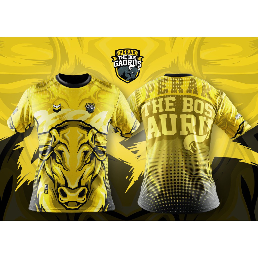 EXCLUSIVE T-SHIRT PERAK - THE BOS GAURUS | Shopee Malaysia
