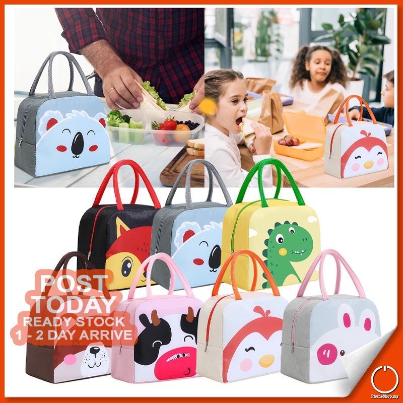 𝐋𝐀𝐑𝐆𝐄 𝐂𝐀𝐏𝐀𝐂𝐈𝐓𝐘 Bento Lunch Box Bag Insulated Thermal Cooler Tote Bags ...