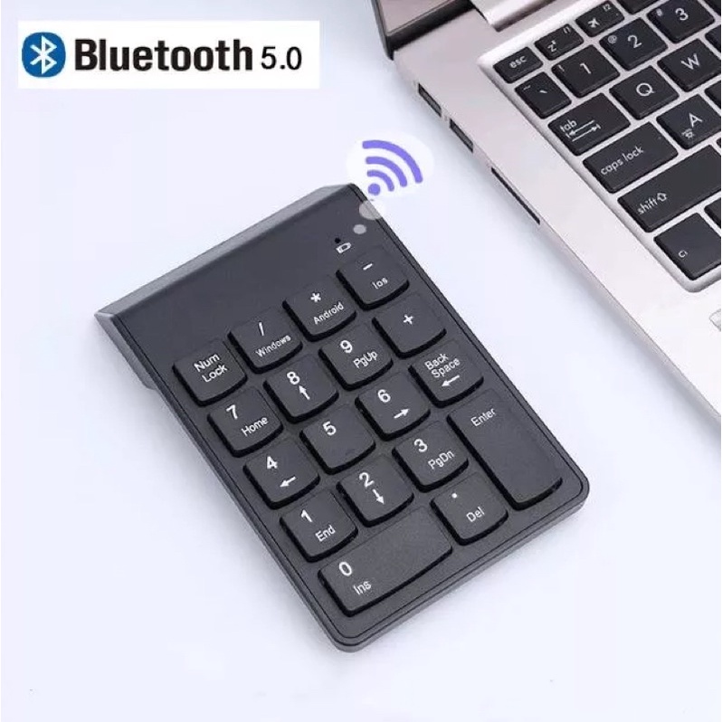 Mini Digital Keyboard Bluetooth Portable Number Keypad USB Number Pad 18Keys For Office ...