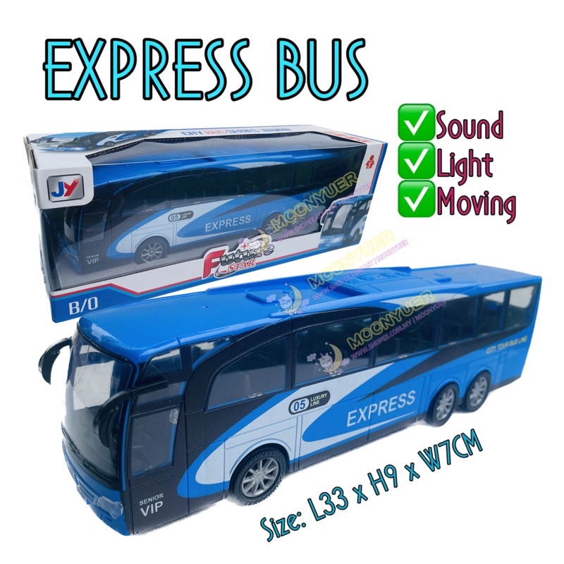 🚌🚌 Double-decker Bus City Bas With LED Light and Sound Mainan Budak ...