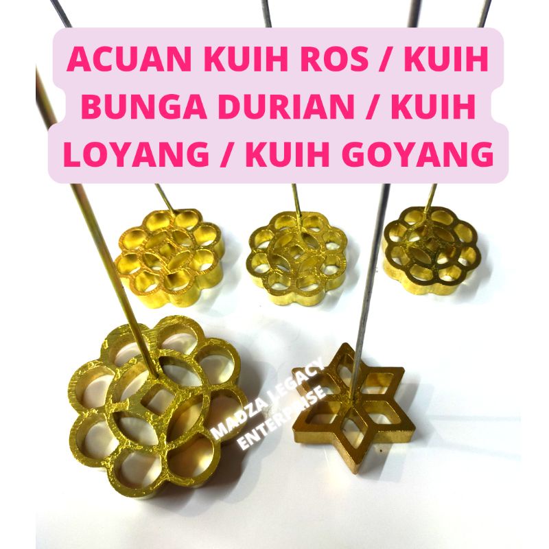 ACUAN KUIH ROS / KUIH BUNGA DURIAN / KUIH LOYANG / KUIH GOYANG (TEMBAGA ...