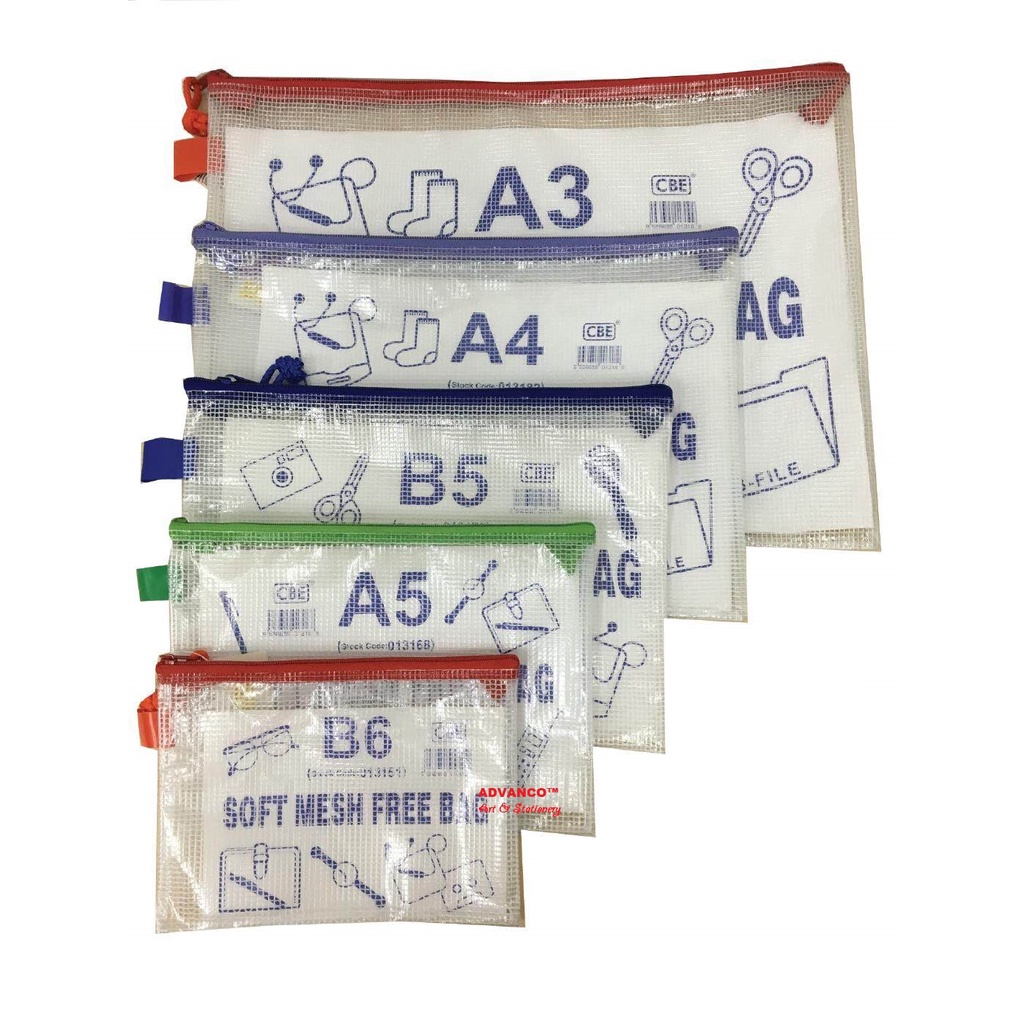 CBE SOFT MESH ZIPPER BAG (AVAILABLE IN 9.5 CBE SOFT MESH ZIPPER BAG (AVAILABLE IN 9.5