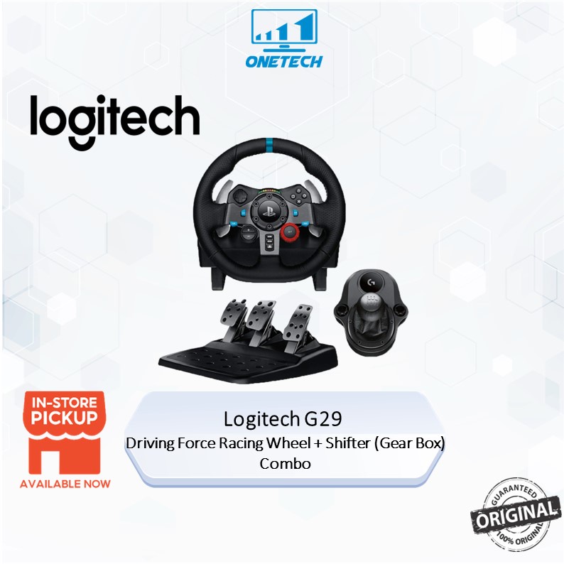 Logitech G29 Driving Force Racing Wheel & Driving Force Shifter Gaming ...