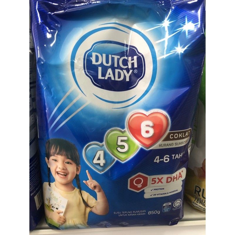 Dutch Lady Susu Tepung Kanak-Kanak 456 4-6thn(850g) | Shopee Malaysia
