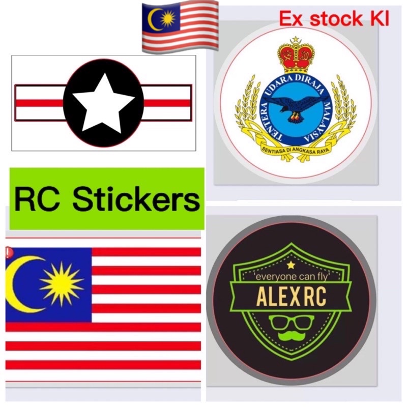 STICKER LOGO FOR RC DIY RC AIRPLANE & DRONE | Shopee Malaysia