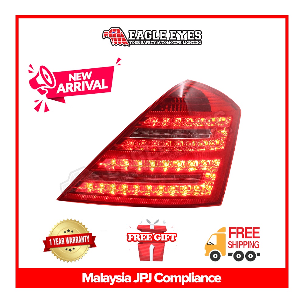 MERCEDES BENZ W221 2006-2014 LED RED FACELIFT STYLE TAILLAMP LAMPU ...