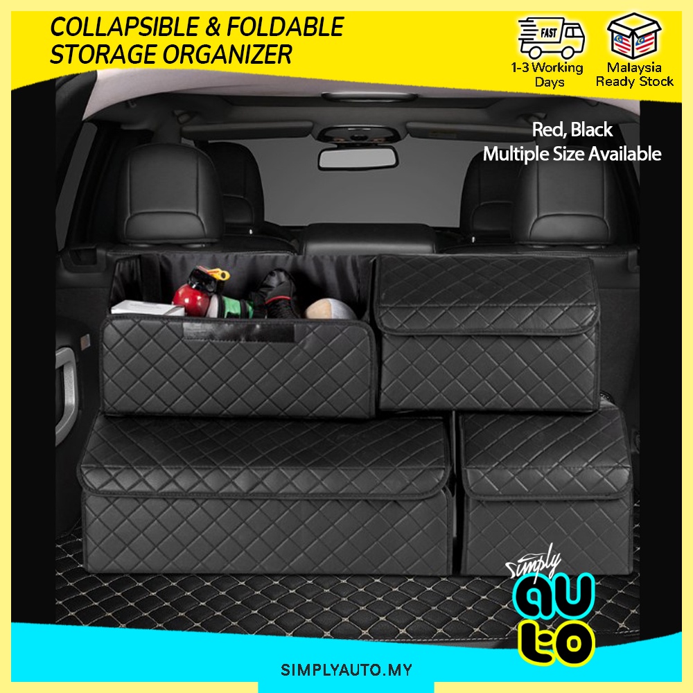 SIMPLYAUTO Car Trunk Storage Box Collapsible Foldable Vehicle Storage ...