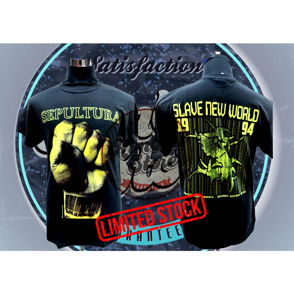 Metal Band T-shirt / Sepultura (Slave New World) | Shopee Malaysia
