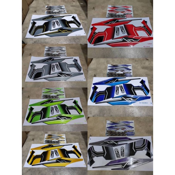 Stiker sticker body stripe (2) Spark Rx135 lc135v1 Lc135 v1(thailook ...
