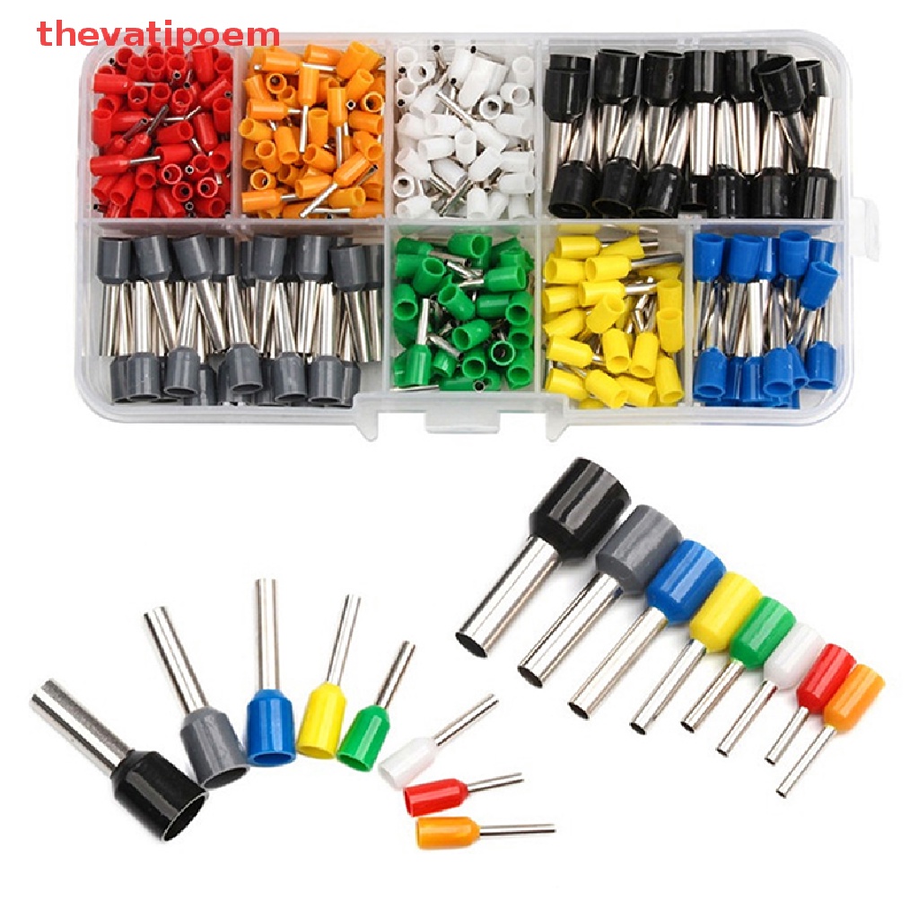 [thevatipoem] 400pcs Tubular Terminal Cord End Wire Connector ...