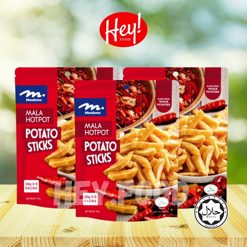 MEADOWS Potato Sticks (20g x 5 packs) Truffle/ Tomato/ Original/ BBQ ...