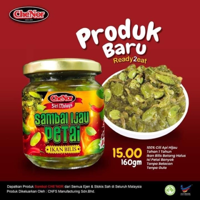 Sambal ijau petai Che Nor | Shopee Malaysia