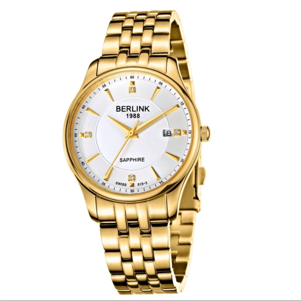 BERLINK SWISS Sapphire Water Resist Men Watch 1005-G05 | Shopee Malaysia