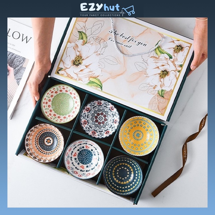 New Flower Style Rice Bowl Porcelain Bowl Ceramic Bowl Plate Mangkuk ...