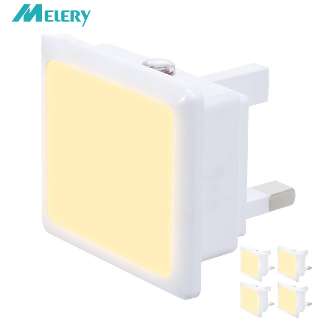 Automatic 0.3W LED Night Light UK Plug Warm/Day Dusk till Dawn Daylight ...