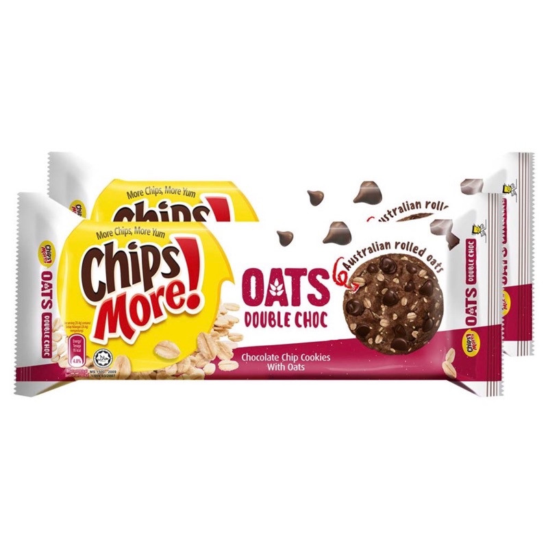 Chipsmore 153g x 2packs (Original/ Double Chocolate/ Hazelnut/ Oats ...