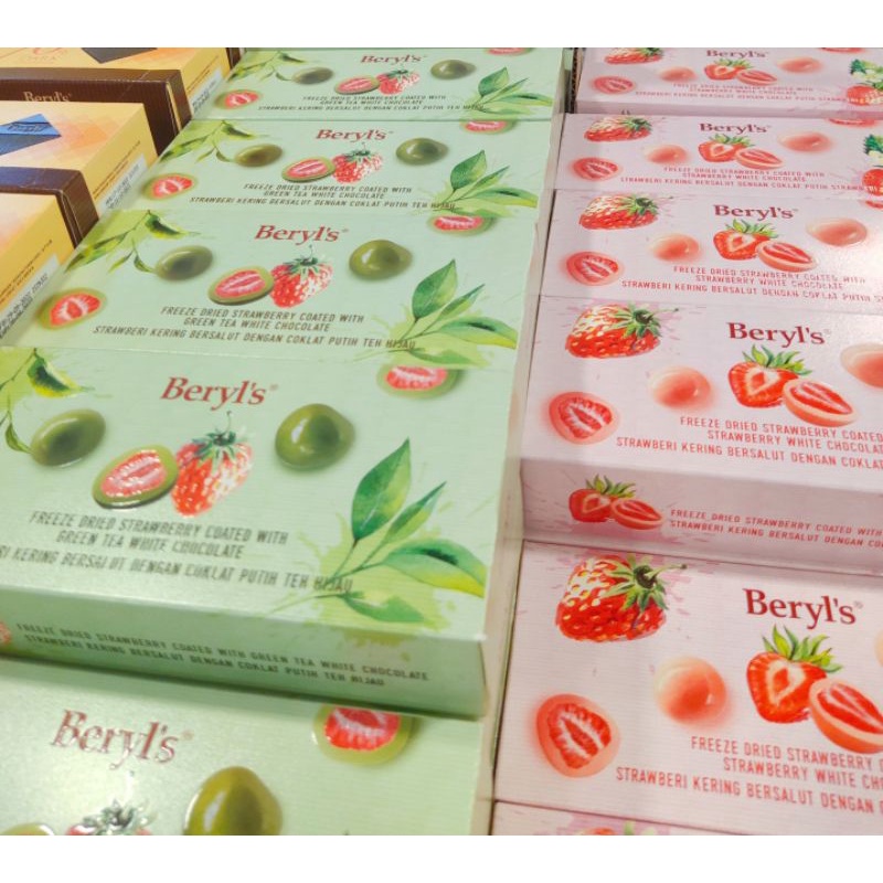 Coklat Langkawi Beryls Freeze Dried Strawberry/Green Tea/Almond ...