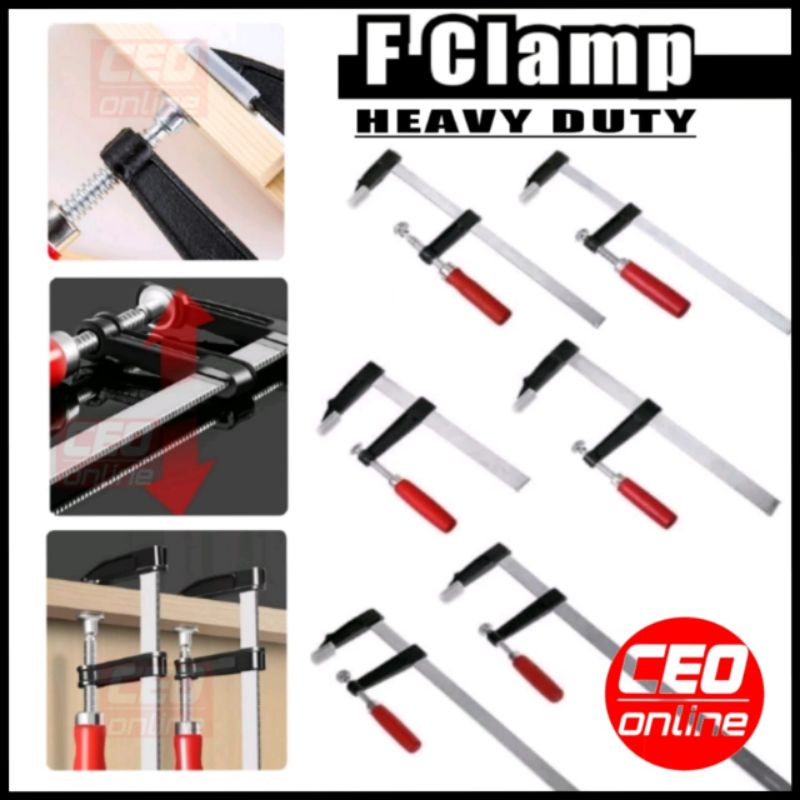 CEO 🇲🇾 Heavy Duty F-Clamp Bar Clip Clamp For Woodworking High Strength ...