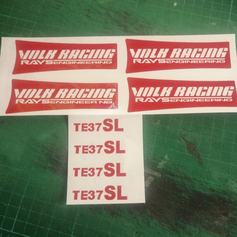 sticker rim VOLK RACING TE37 SL sticker potong | Shopee Malaysia