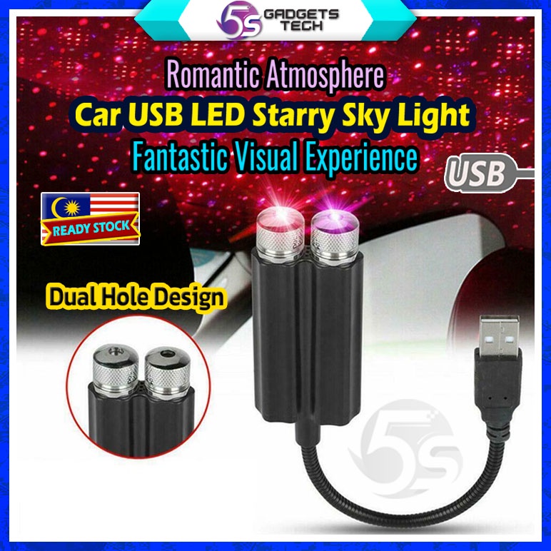 5S Car USB Led Starry Lighting Car Interior Romantic Led Light ...