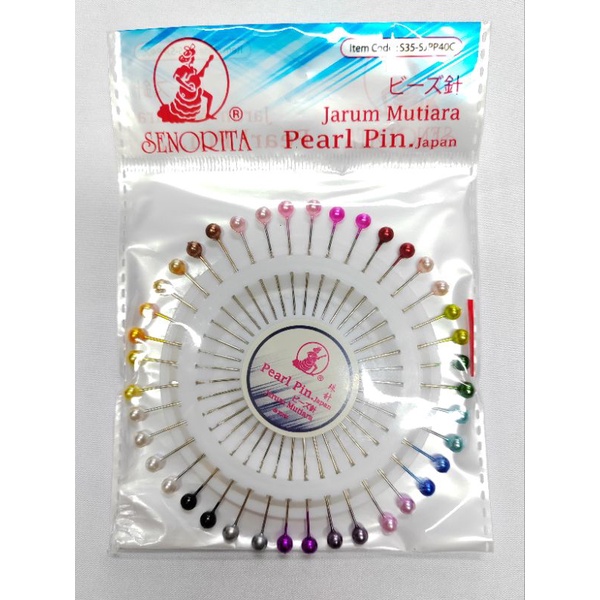 Pearl Pin / Tudung Hijab Jarum Peniti 40pcs Quality Japan | Shopee Malaysia